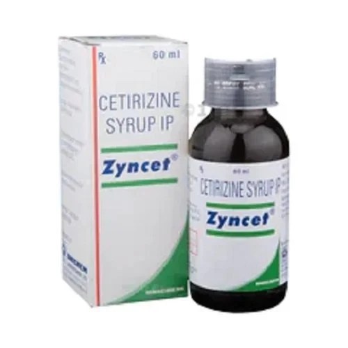 Cetirizine Syrup Zyncet 60ml Bottle